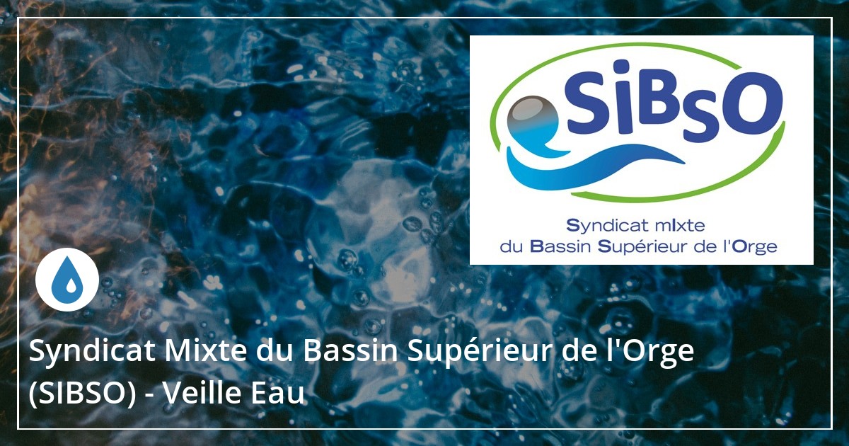 Syndicat Mixte du Bassin Supérieur de l'Orge (SIBSO) - Veille Eau